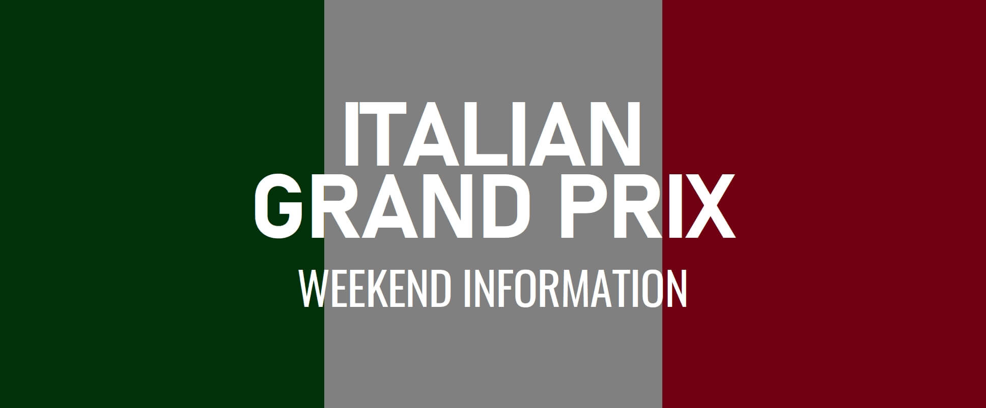 2025 Italian Grand Prix Weekend Information - Lights Out