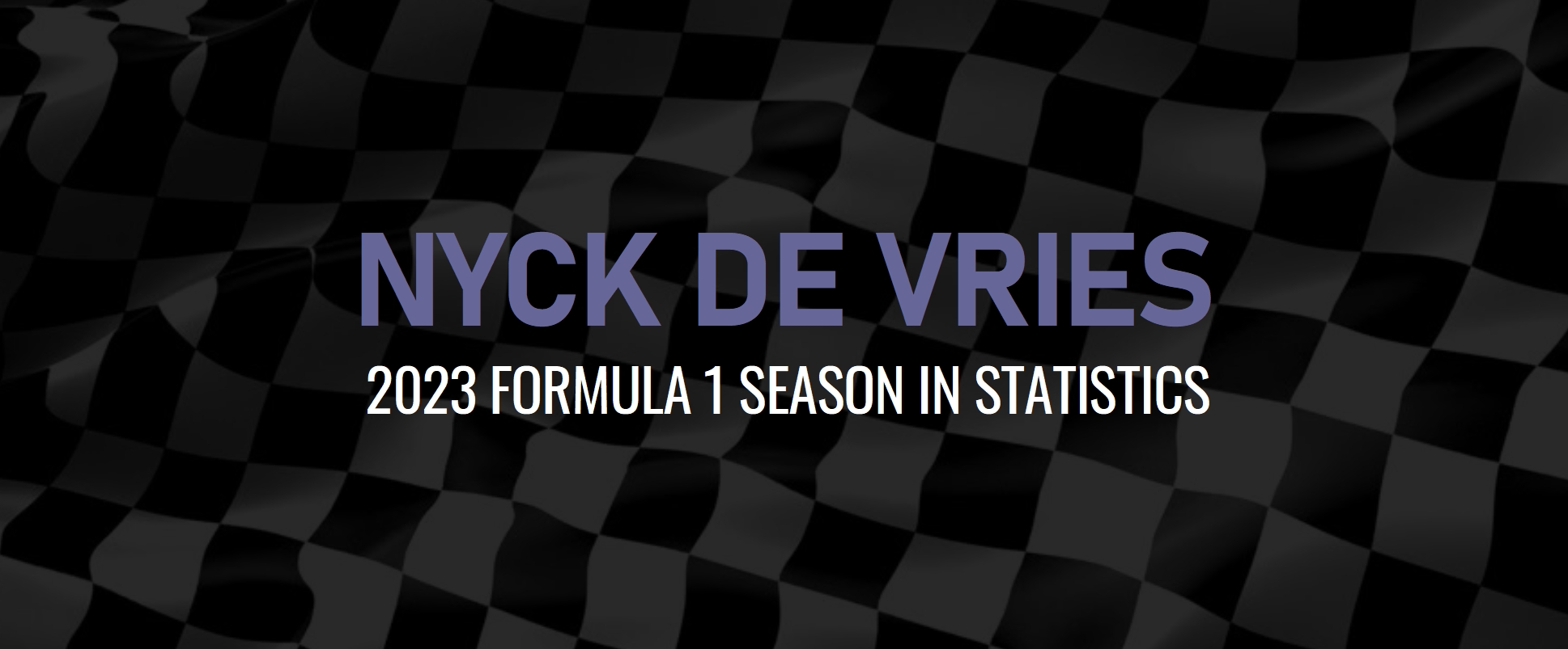 Nyck De Vries' 2023 F1 Season In Statistics - Lights Out
